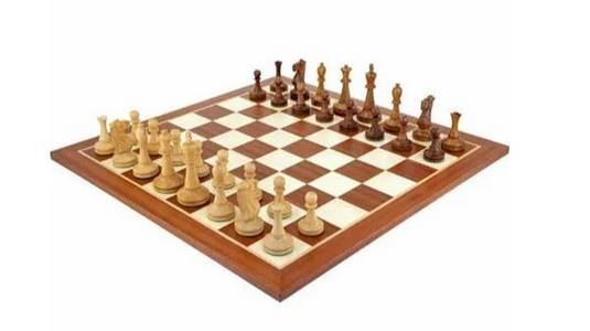 The position of the pieces in chess